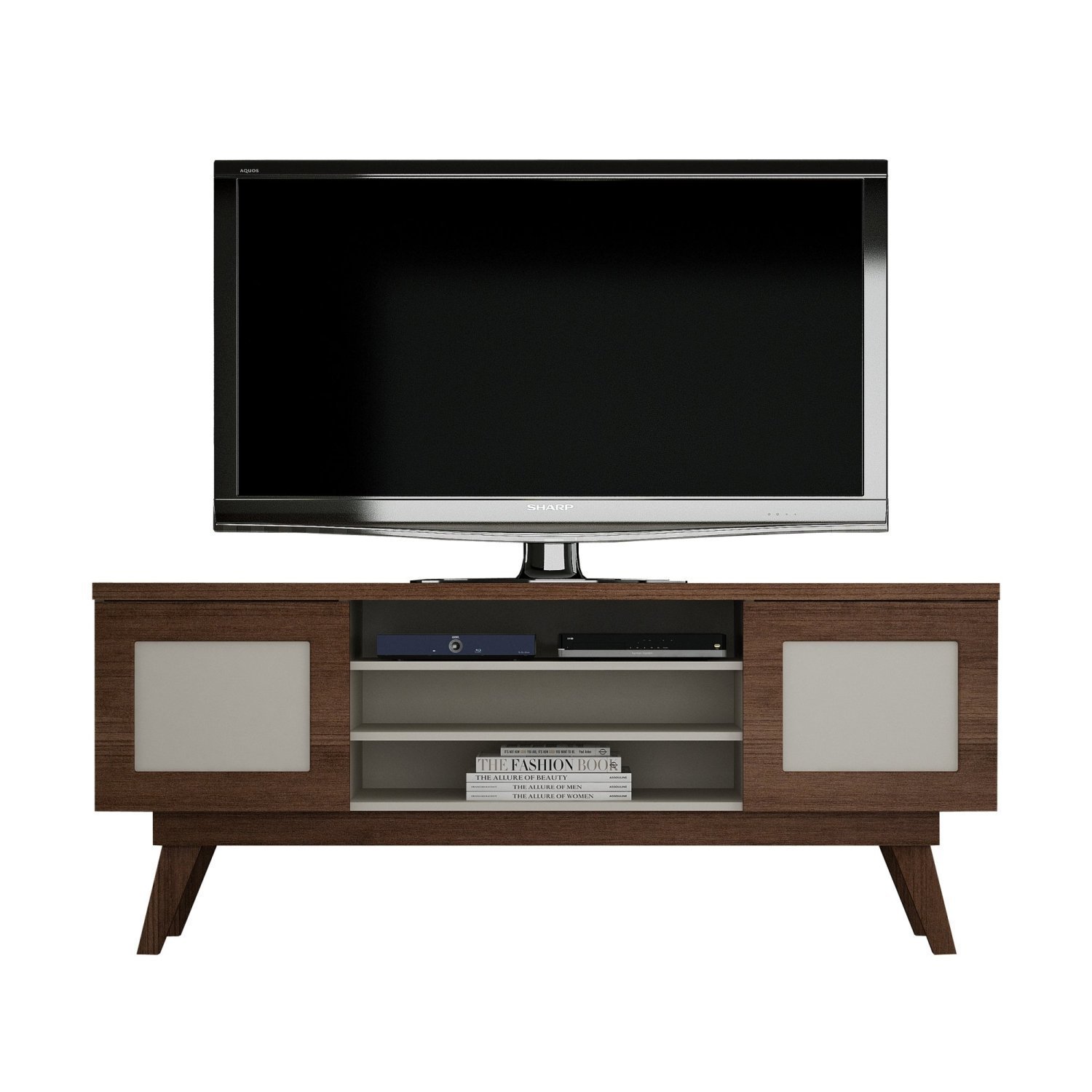 Rack para TV até 65 Polegadas 2 Portas 3 Prateleiras Detroit ...