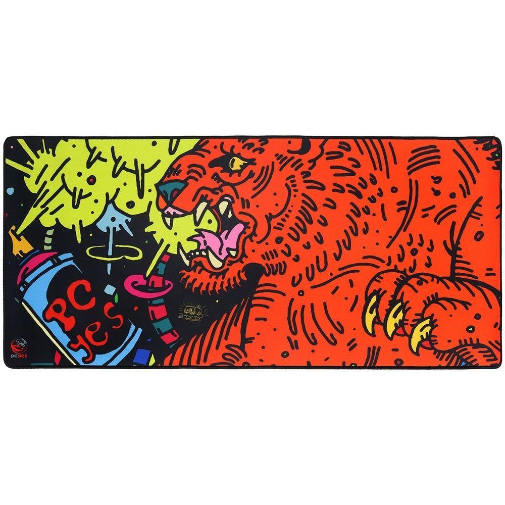 Mouse Pad Gamer Tiger Extended - 900 X 420mm - Pcyes | MadeiraMadeira