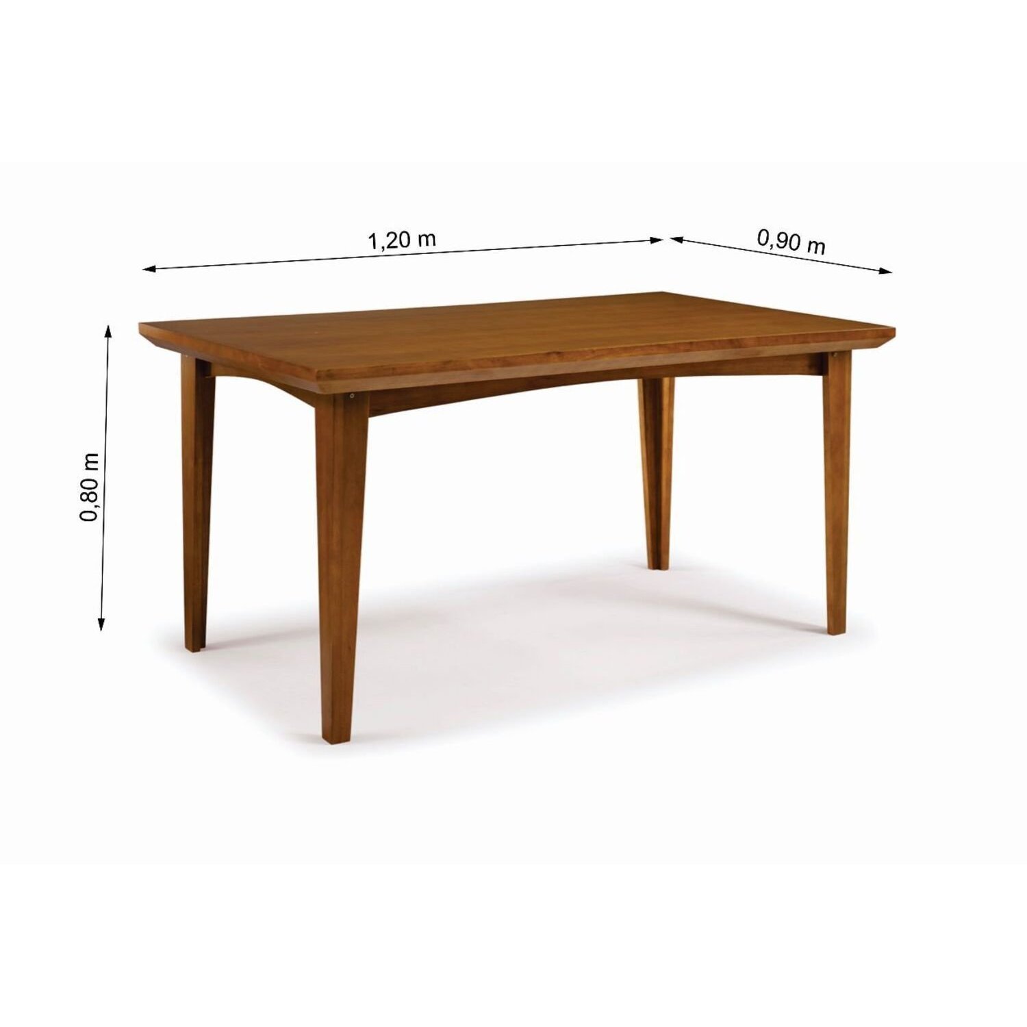 Mesa de Jantar Retangular 4 Lugares União | MadeiraMadeira