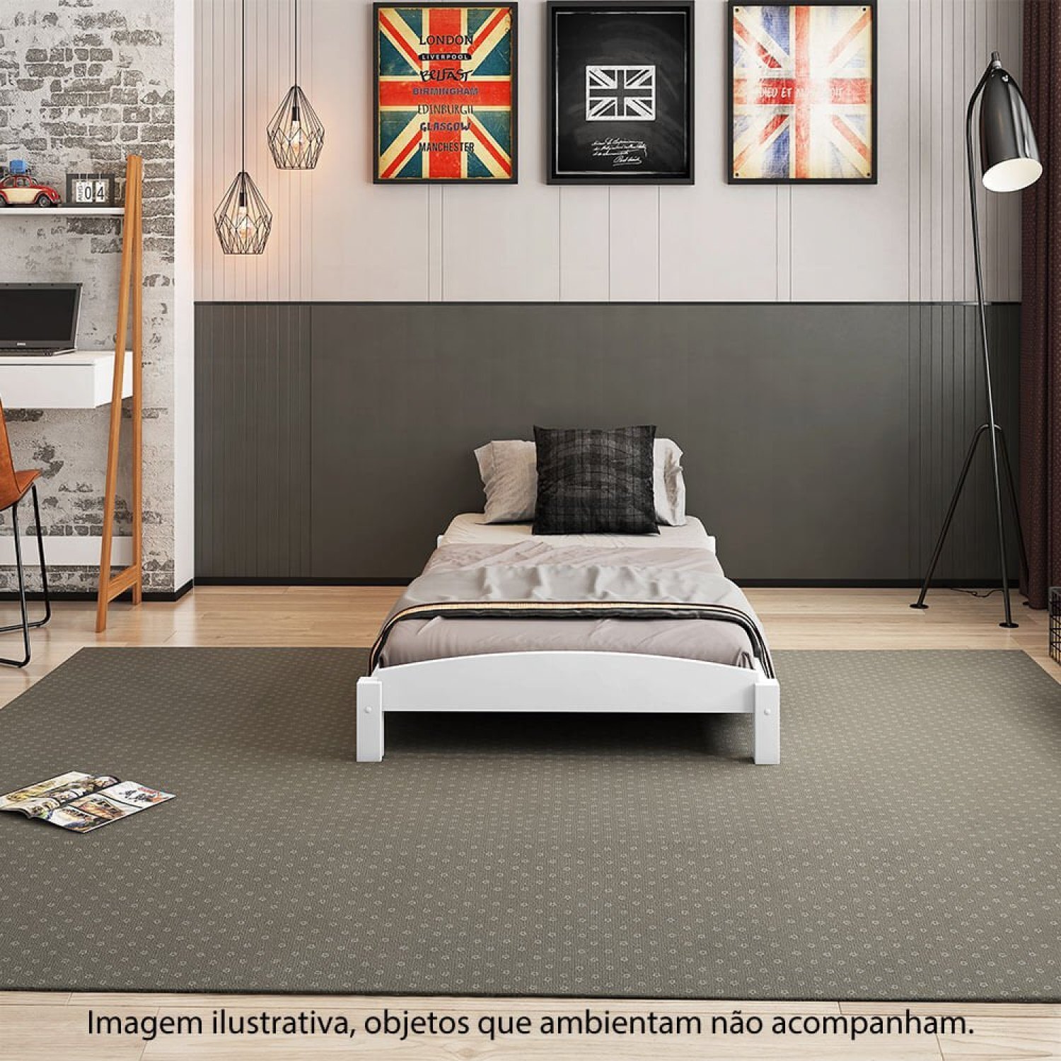 Cama Solteiro Empilhável Casatema | MadeiraMadeira