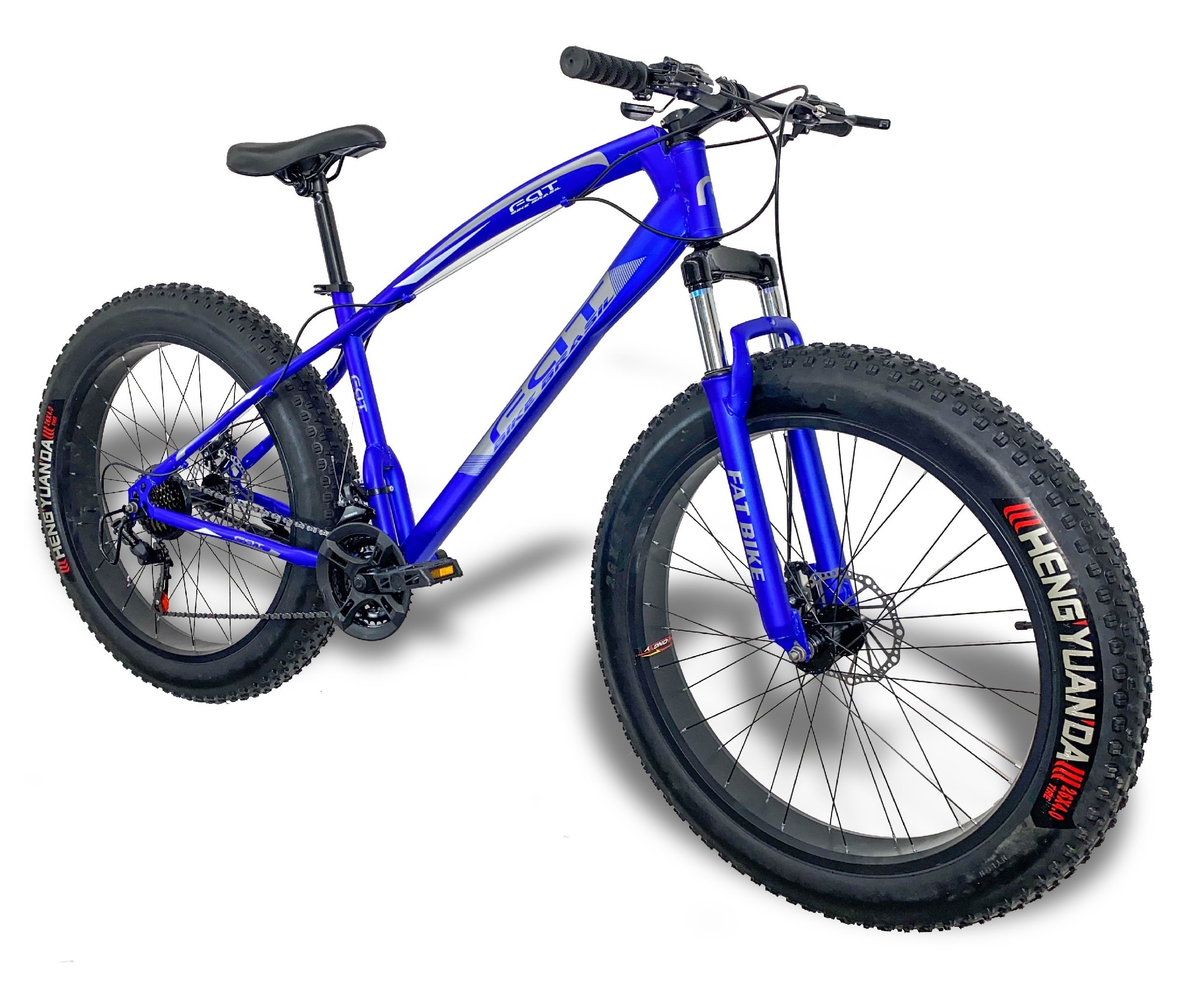 Bicicleta Fat Bike Aro 26 Pneus 4.0 Freios a Disco - Azul | MadeiraMadeira