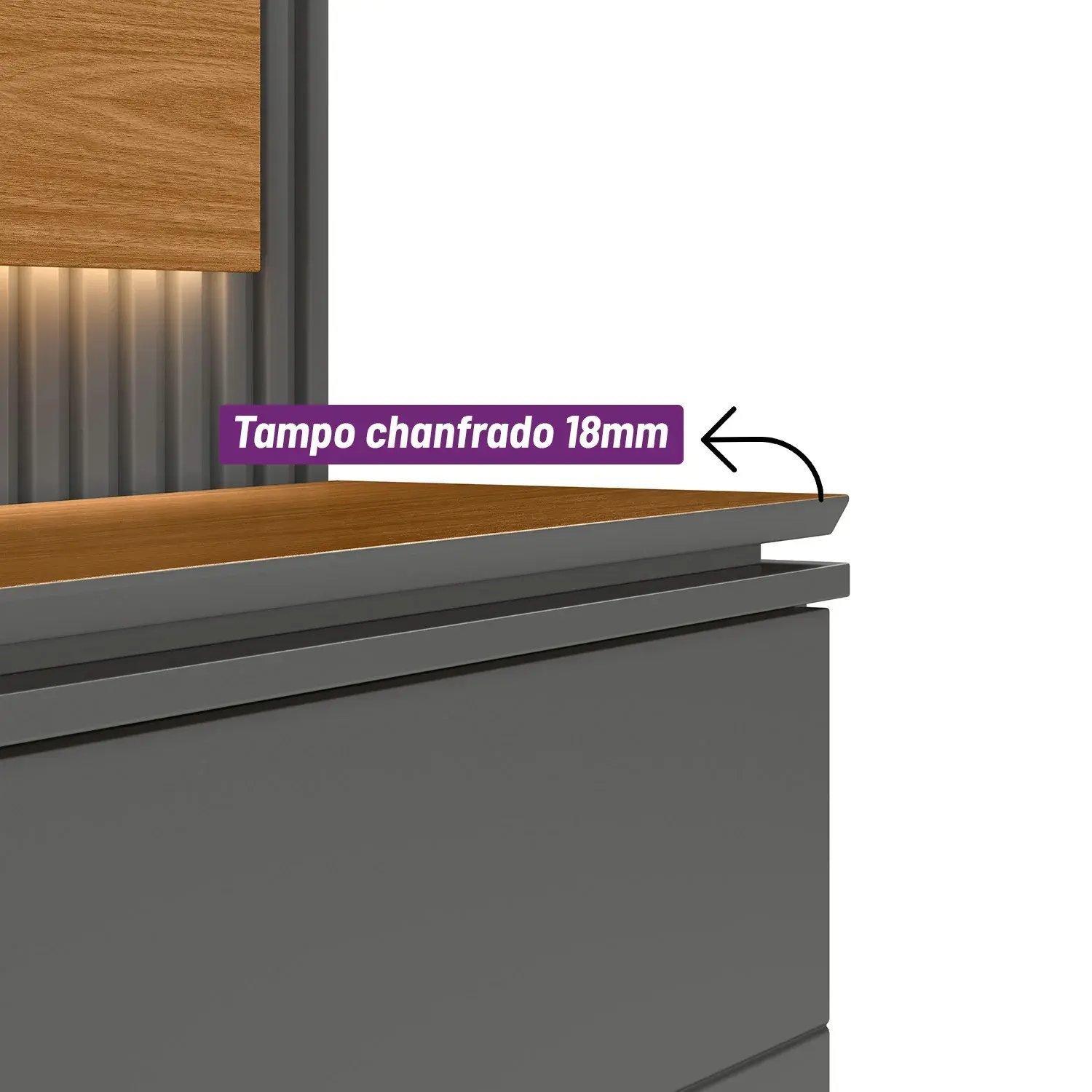 Estante Home para TV até 75 Polegadas com LED 2 Portas Guararapes Linea ...