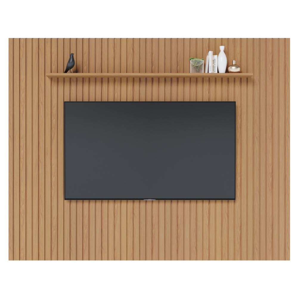 Painel Frisado para Tvs de 82 Polegadas Douai Freijó | MadeiraMadeira