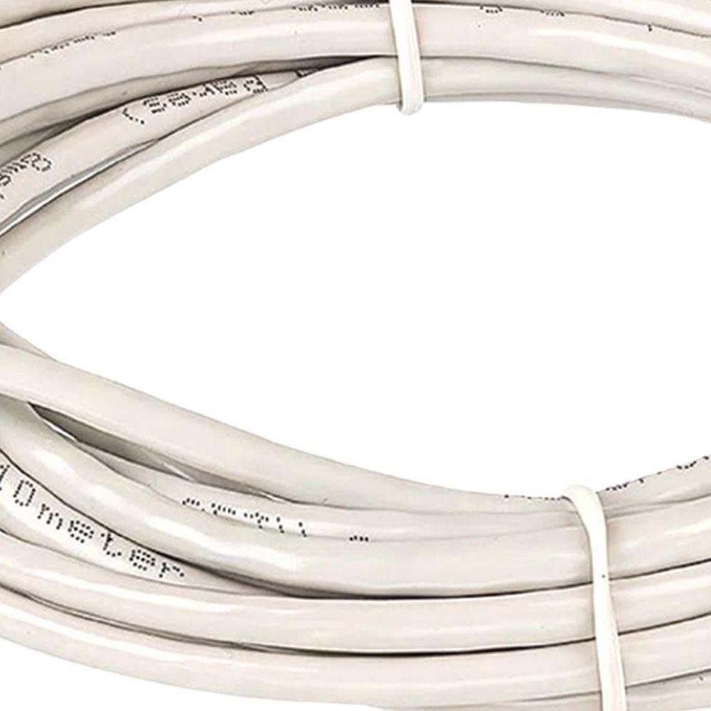 Cabo de Rede Cat5e Montado Branco - 60 Metros | MadeiraMadeira