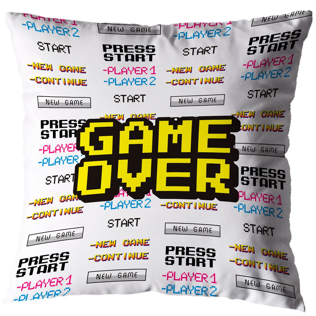 Kit 5 Capas de Almofada 40cm x 40cm Video Game Vintage Estampada Ziper ...