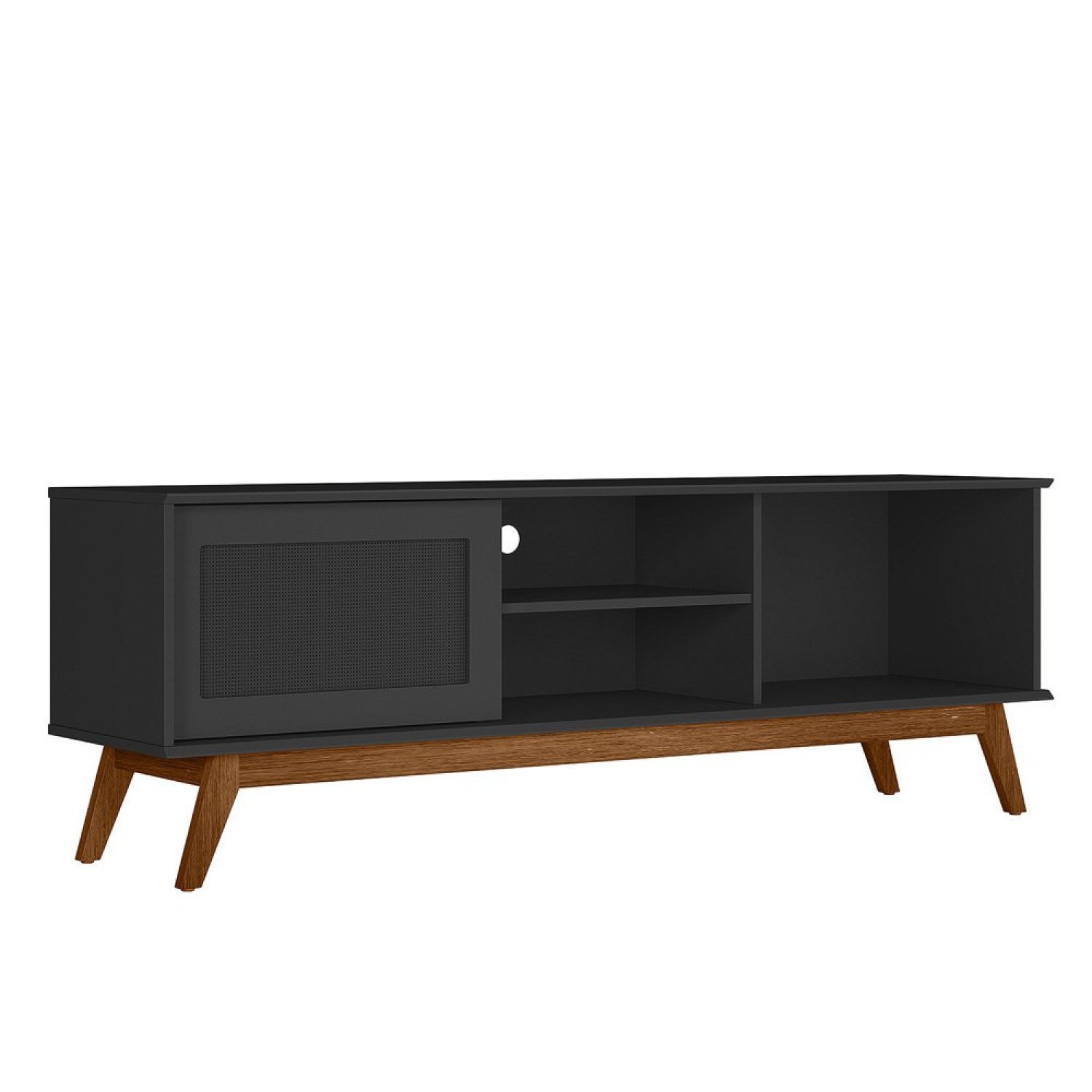 Rack Retrô para TV até 60 Polegadas 1 Porta Panama Olivar Móveis | MadeiraMadeira