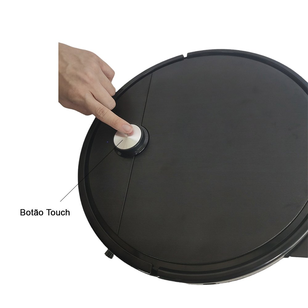 Robo Aspirador Passa Pano MOP Luz Ultravioleta Varre Automatico ...