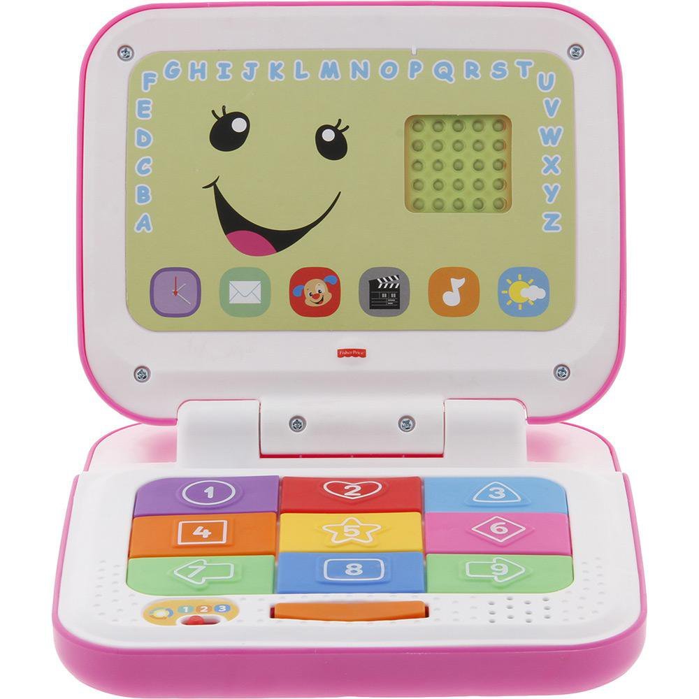Laugh e Learn Novo Laptop Aprender e Brincar Fisher Price - Rosa MATTEL ...
