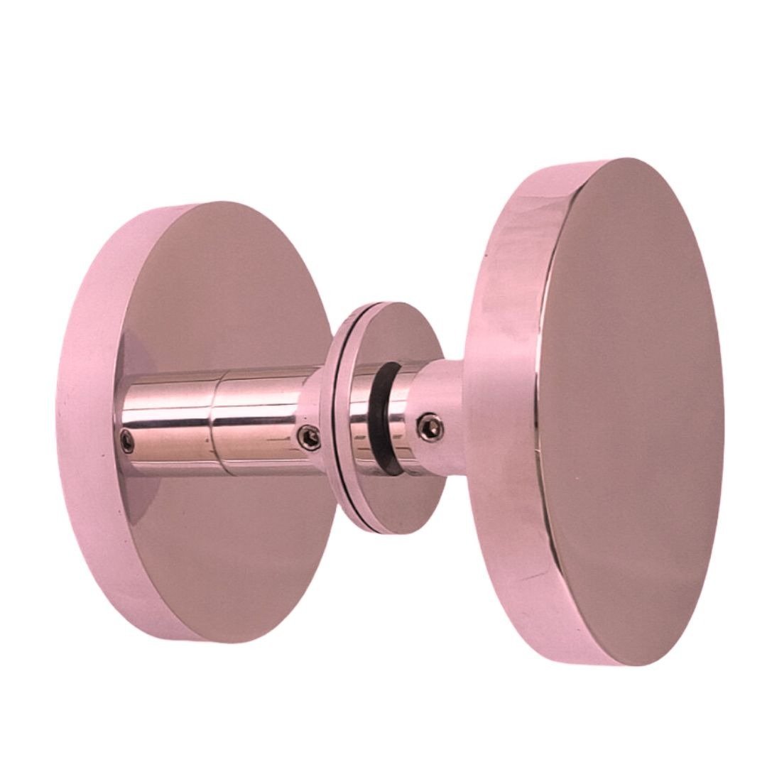 Puxador Alumínio Duplo 3092 Redondo 10cm Vesfer Cobre Polido ...