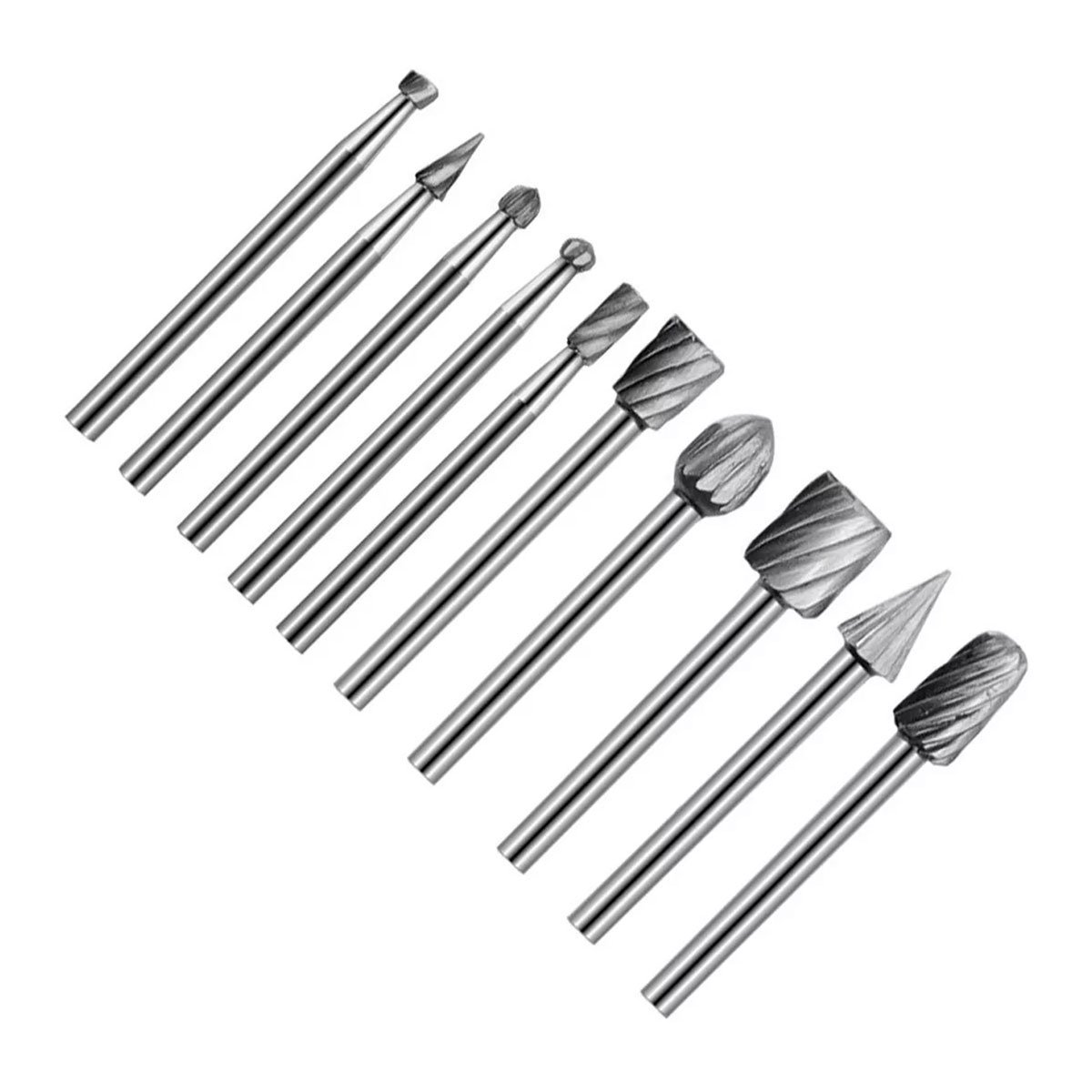 Jogo 10 Fresas Brocas Universal Lorben Rotativa 1/8" Entalhe Madeira ...