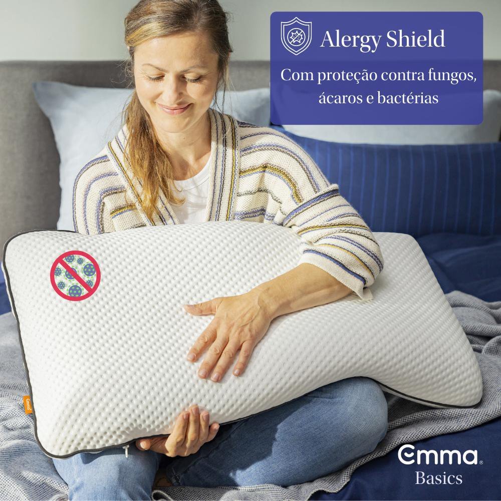Kit com 2 Travesseiros Memory Visco - Emma Basics - Tecnologia NASA desenvolvida na Alemanha ...