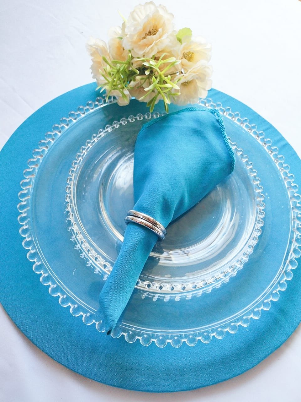 KIT COMPLETO 4 SOUSPLAT AZUL CLARO | MadeiraMadeira