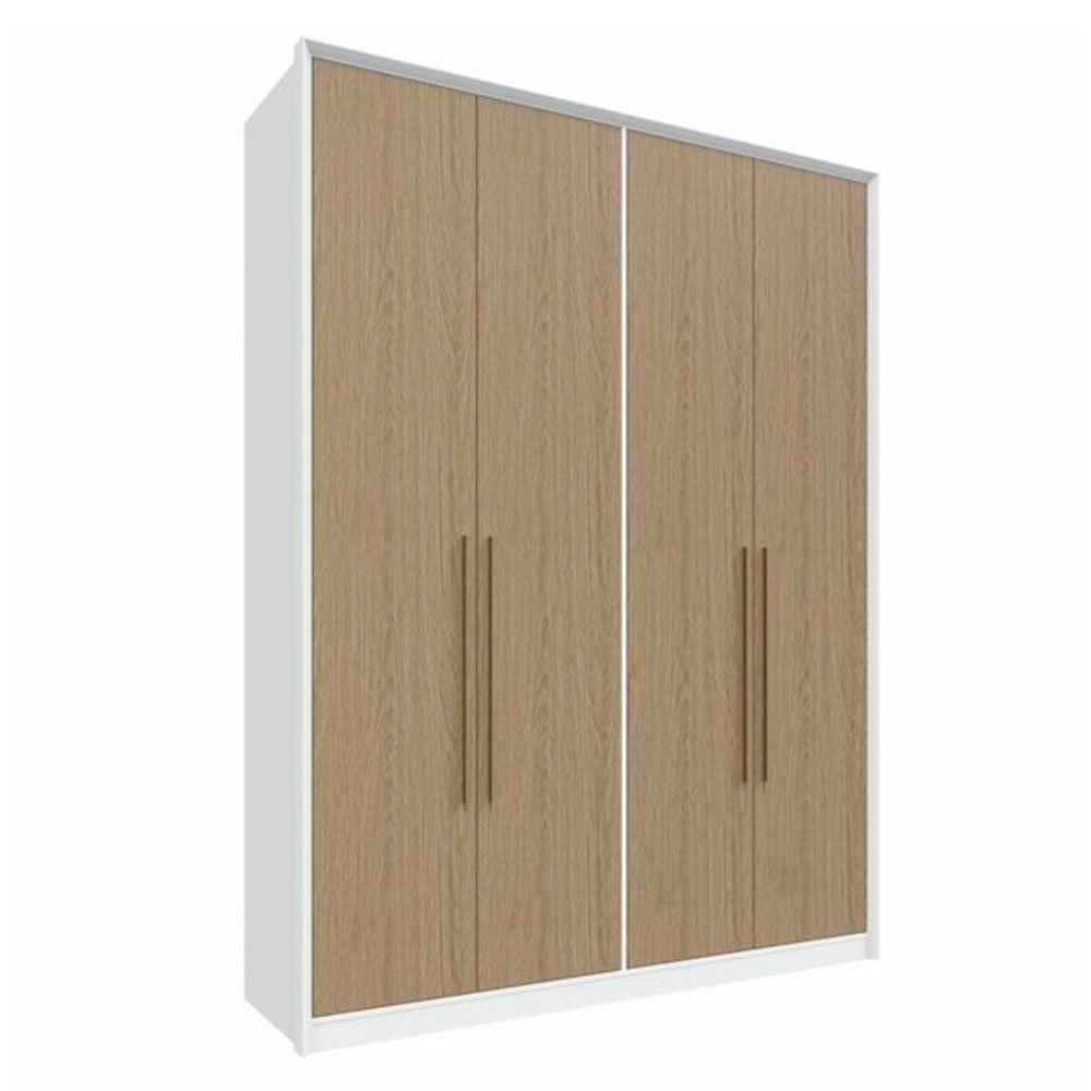 Guarda Roupa Itaparica com 4 Portas e 3 Gavetas Móveis Rimo Branco ...