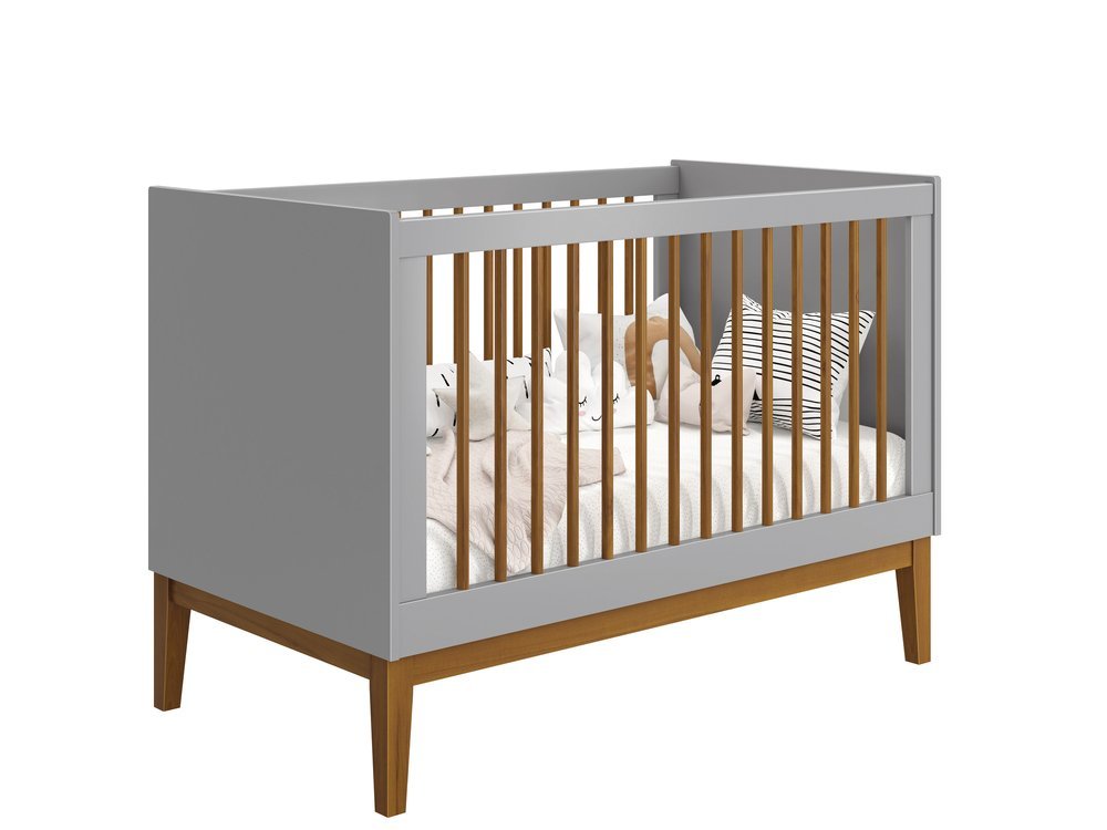 Berco Noah Wood Classic - Reller Noah Classic Cinza Fosco | MadeiraMadeira