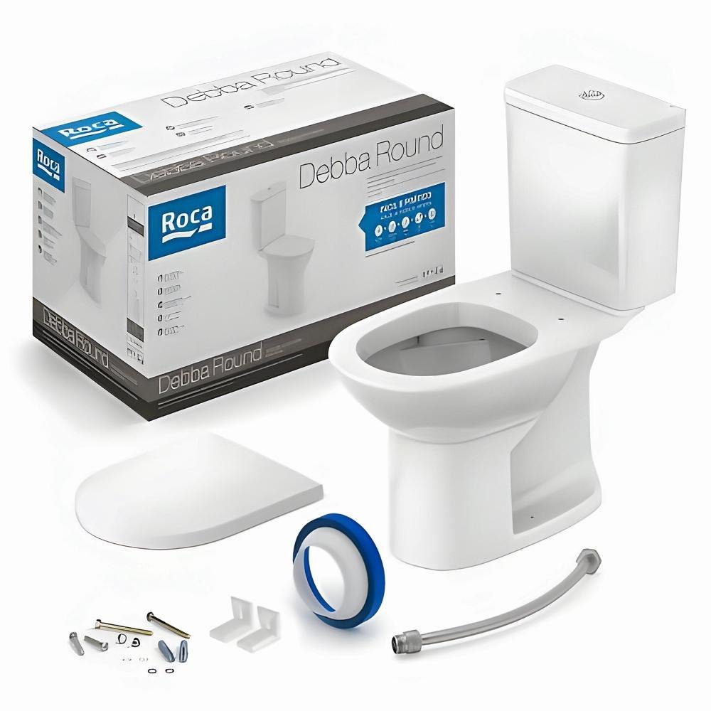 Kit Completo Debba Round P/cx Acoplada Branco Roca | MadeiraMadeira