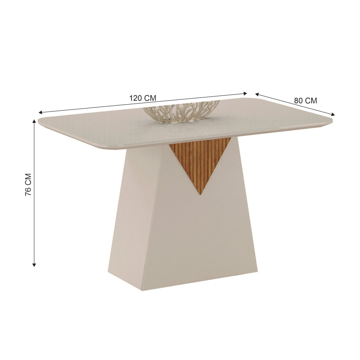 Mesa Retangular 4 Lugares Stela | MadeiraMadeira
