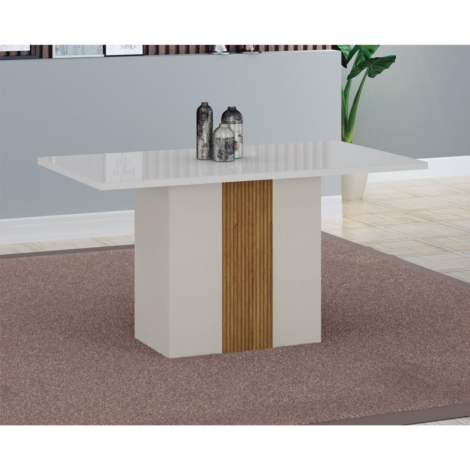 Mesa Retangular 4 Lugares Doha | MadeiraMadeira