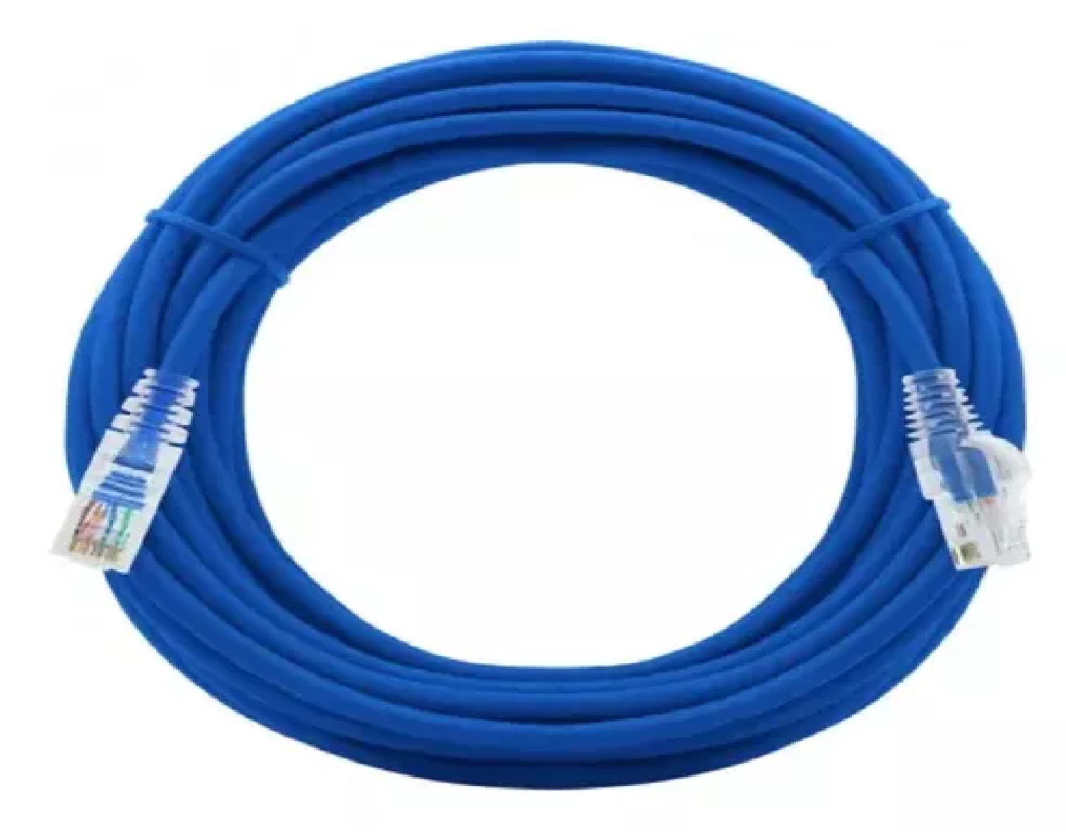 Cabo Rj-45 Macho + Rj-45 Macho 20m Cat6 Cca 568b Azul | MadeiraMadeira