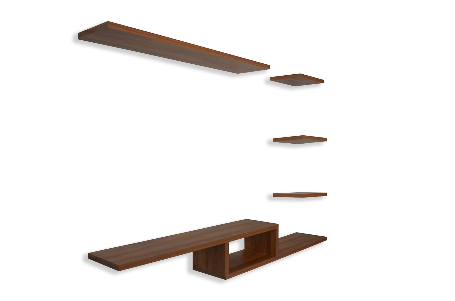 Kit Rack Suspenso Mod. Premium MDF - Marrom Claro | MadeiraMadeira