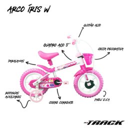 Bicicleta Infantil Arco Íris A12 TK3 Track | MadeiraMadeira
