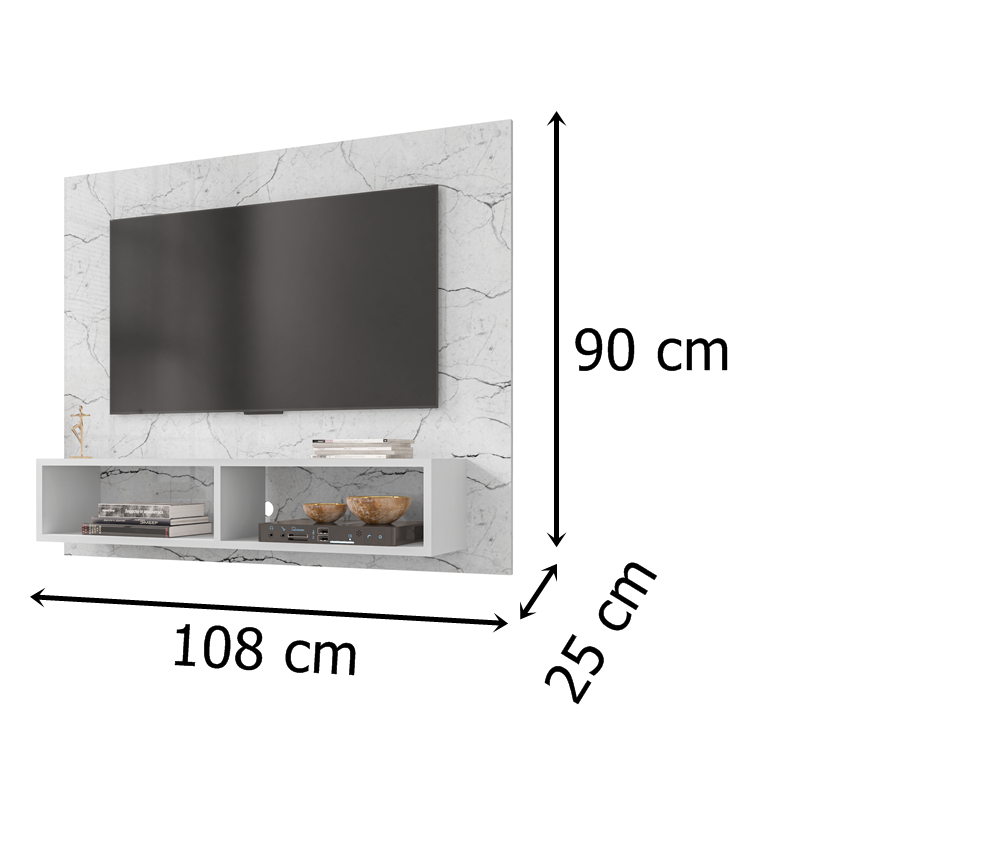 Painel Viena Carrara - Móveis Bechara | MadeiraMadeira