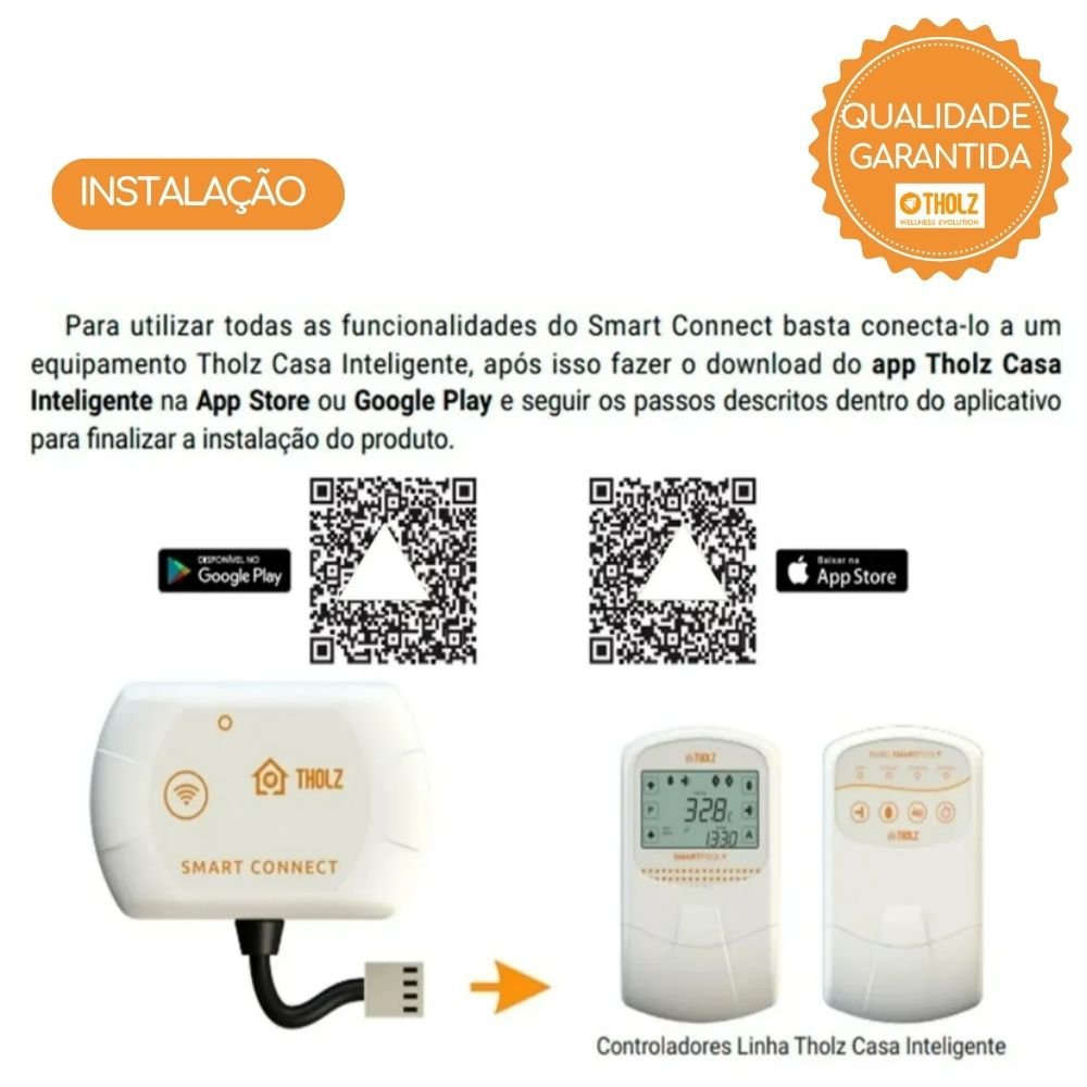 Módulo de Controle RGB para Piscina Basic Smart Pool 90W com Fonte e Smart Connect Wifi - Tholz ...