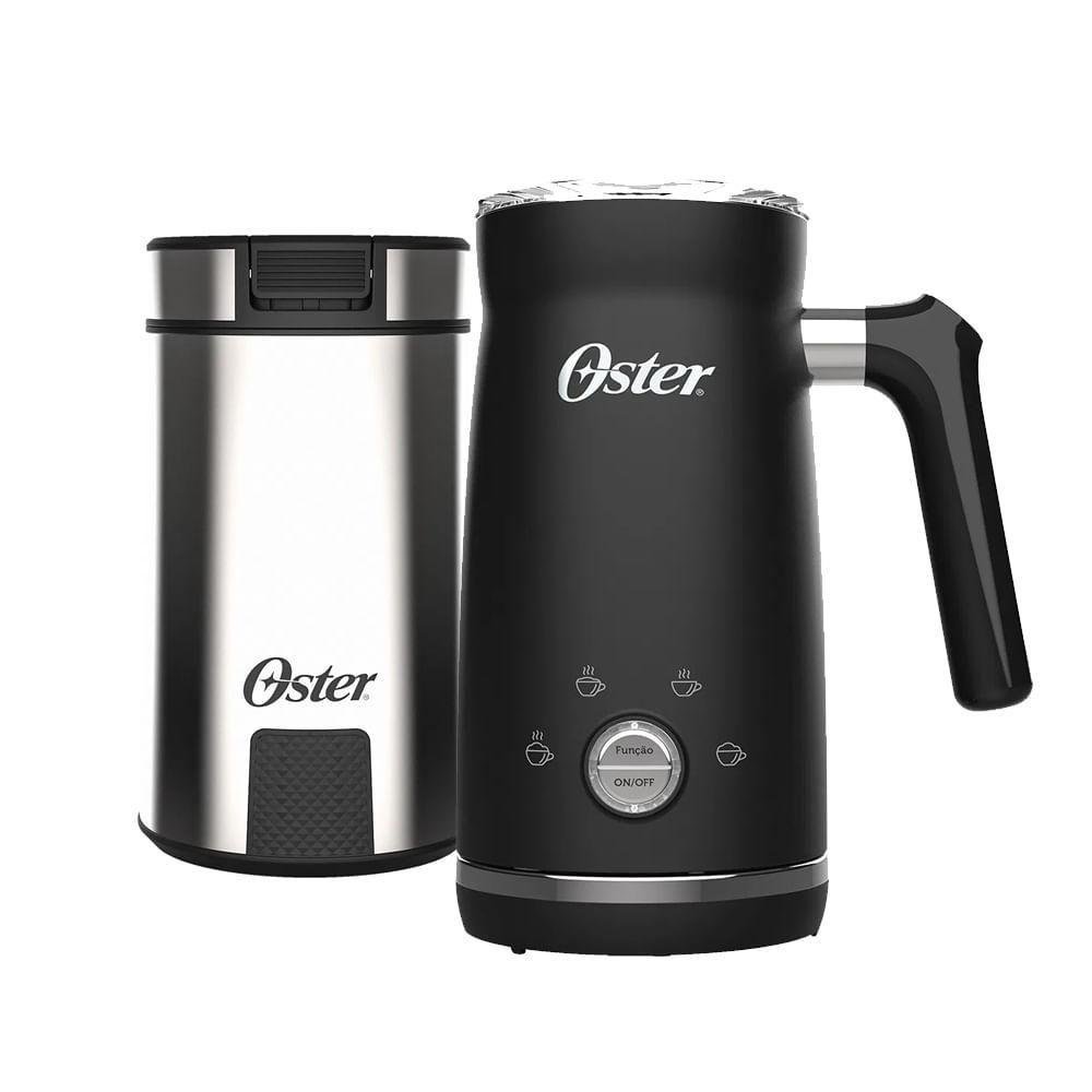 Kit Moedor de Café Inox e Espumador de Leite Oster - 127v 127v ...