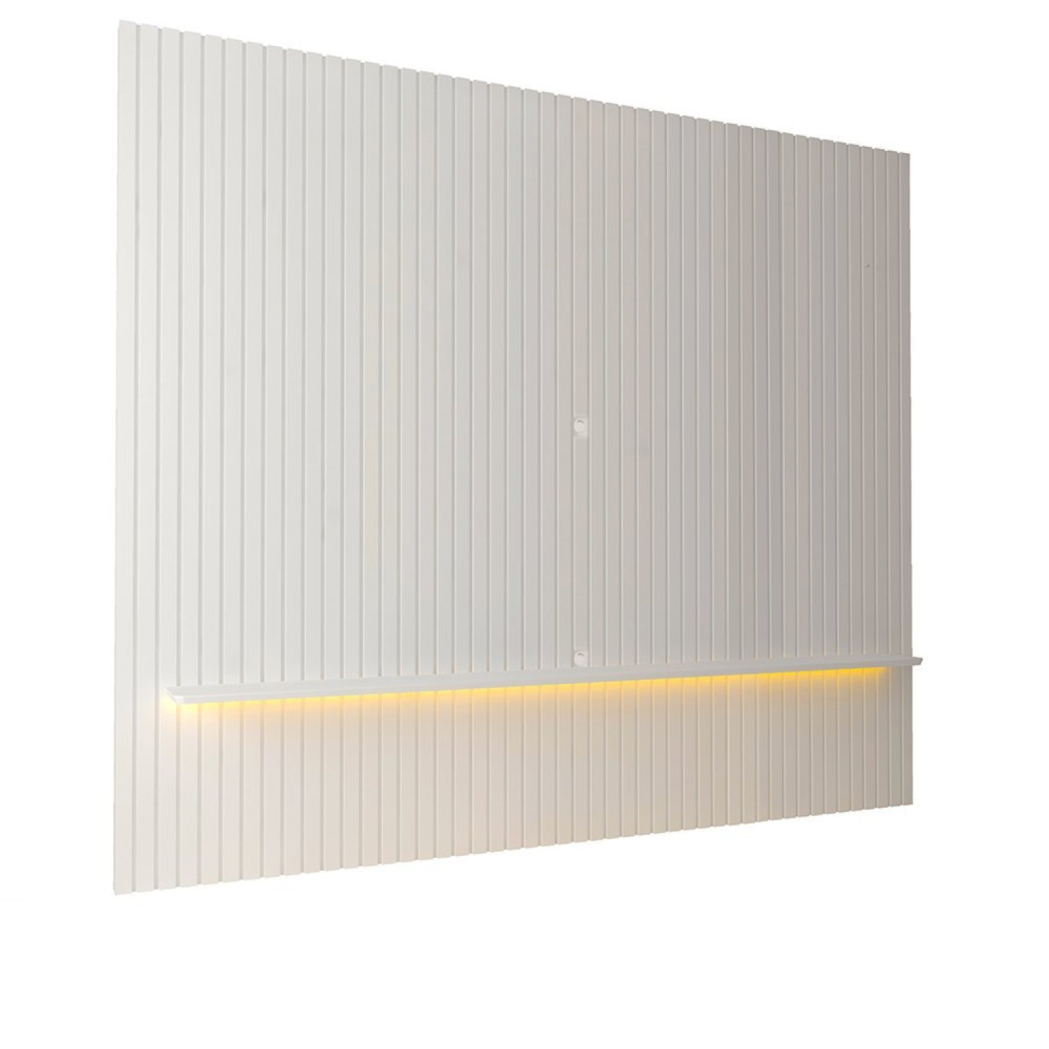 Painel Ripado Para TV até 75 Polegadas com LED 1 Prateleira Nobre 230cm Gelius Móveis ...