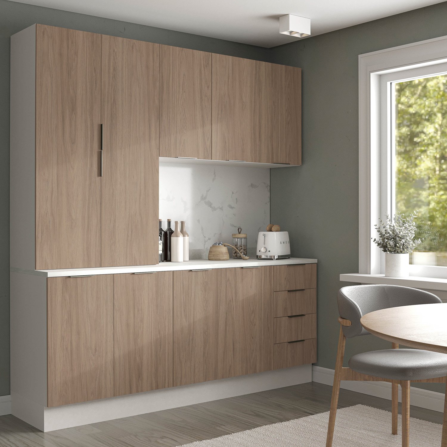 Cozinha Modulada 4 Peças com Tampo 2 Aéreos e 2 Balcões Ipanema ...