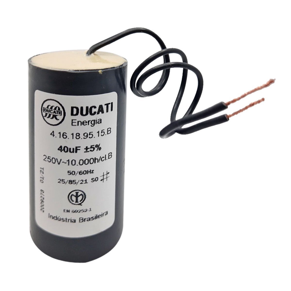 Capacitor Eletrônico 40uf 250vac 50/60Hz Para Motor | MadeiraMadeira