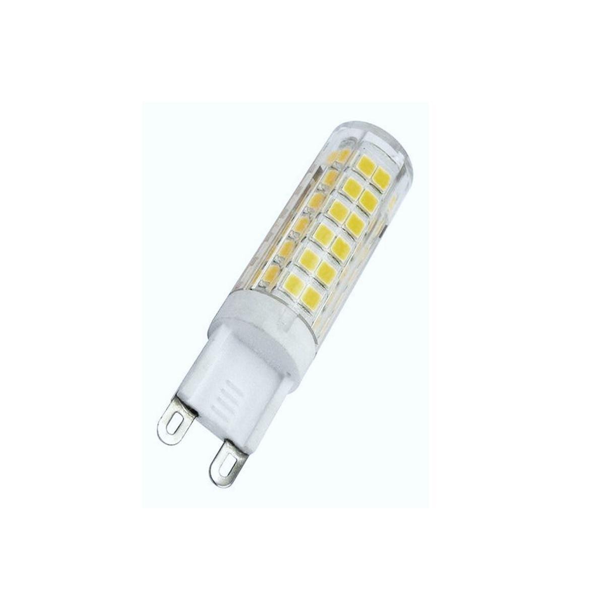 Kit 5 Lâmpadas Led Halopin G9 7W 110 Volts - Branco Frio | MadeiraMadeira