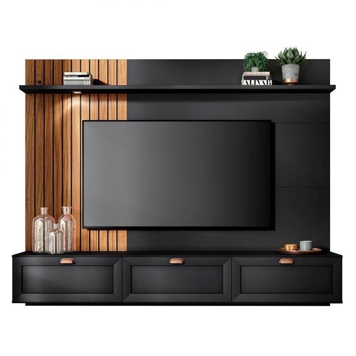Painel para TV até 70 Polegadas com LED 3 Portas Basculantes 1 ...
