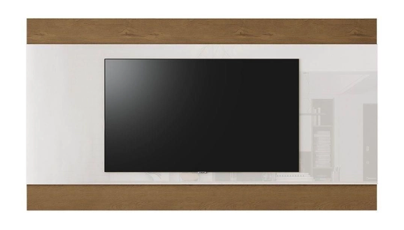 PAINEL PARA TVS DE ATÉ 65 POLEGADAS MERLOT 1.35 OFF WHITE/NATURALE F.L ...