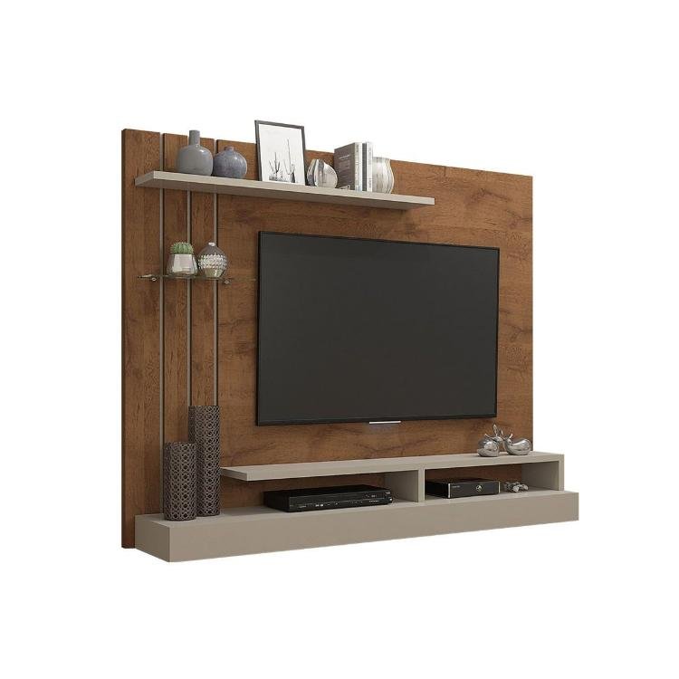 Painel para TV Valência até 50 Polegadas Savana/Off White - Permóbili | MadeiraMadeira