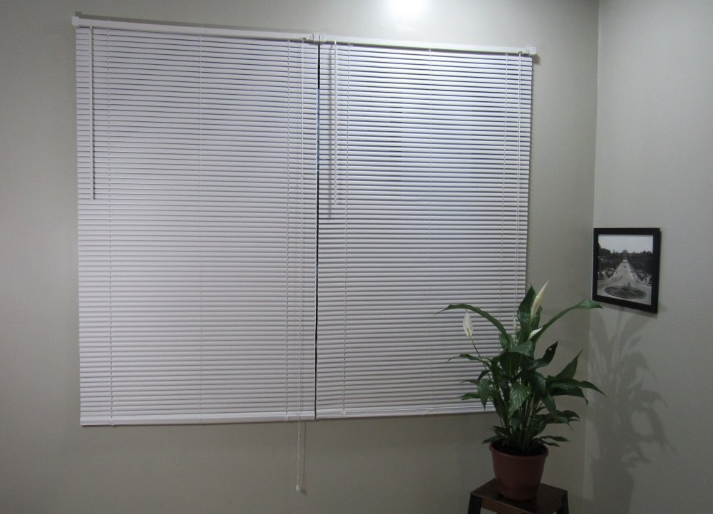 Persiana Horizontal PVC 25mm BLOCK 200larg x 220alt Branca (2pçs ...