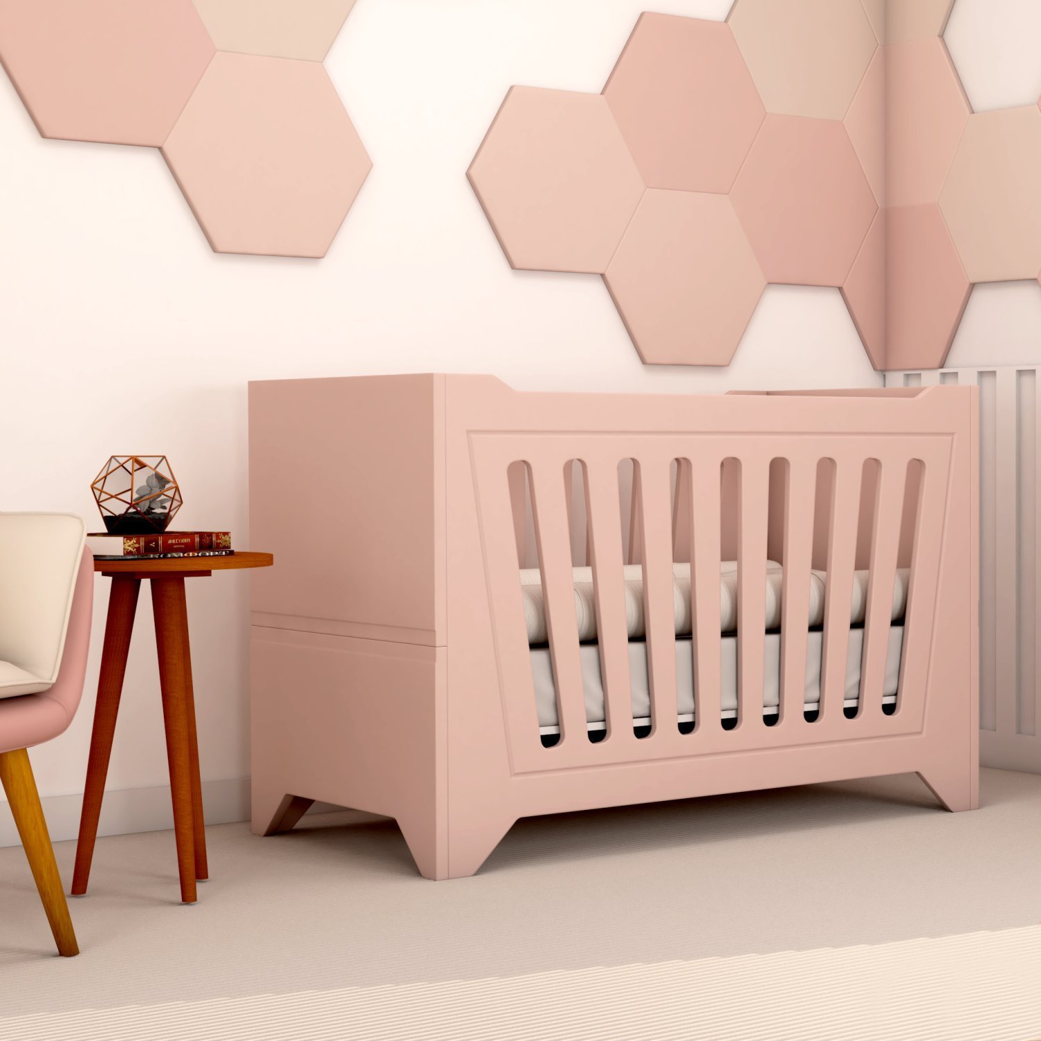 Berço 2 em 1 Mini Cama em MDF Nest Espresso Móveis | MadeiraMadeira