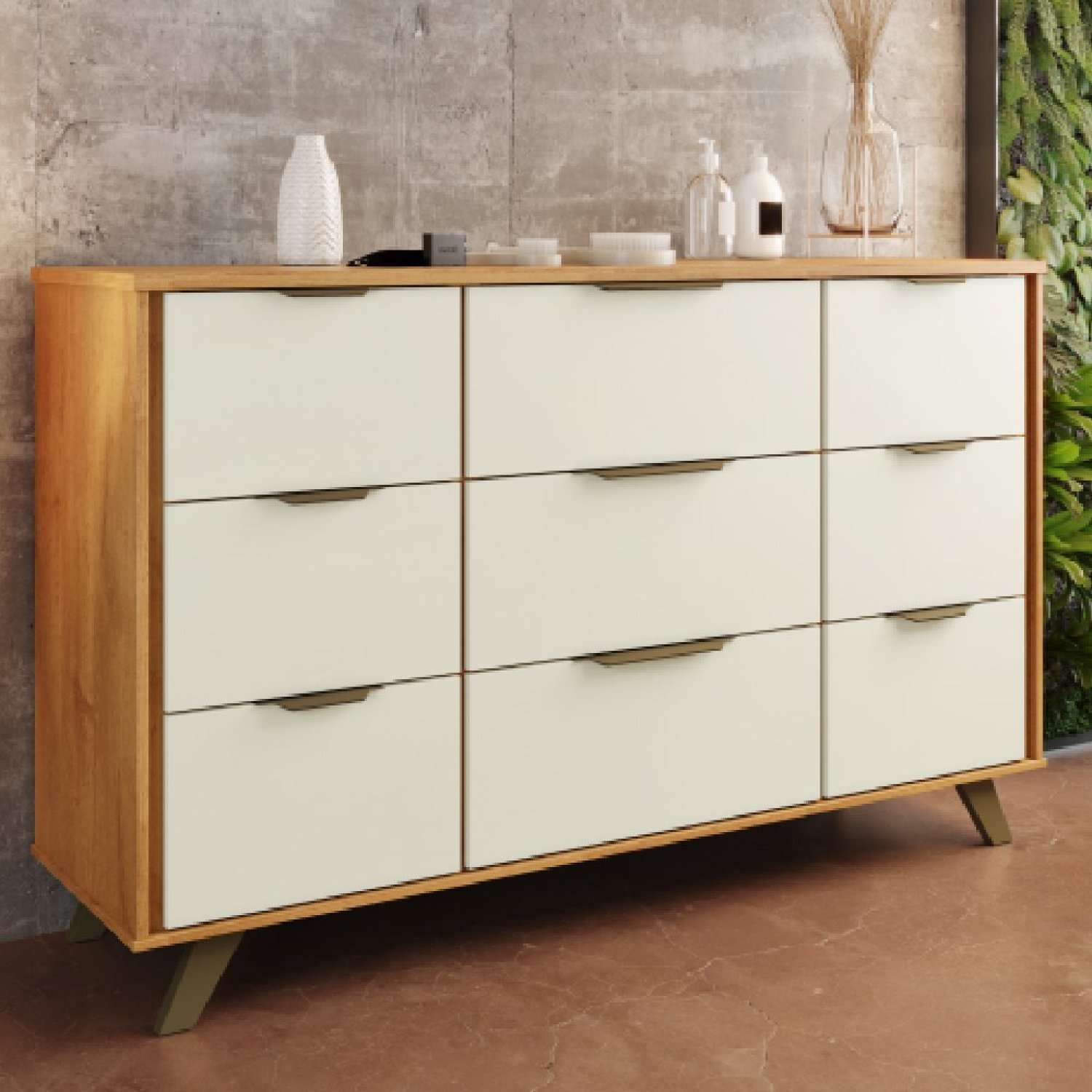 Cômoda Buffet 9 Gavetas Olímpia | MadeiraMadeira