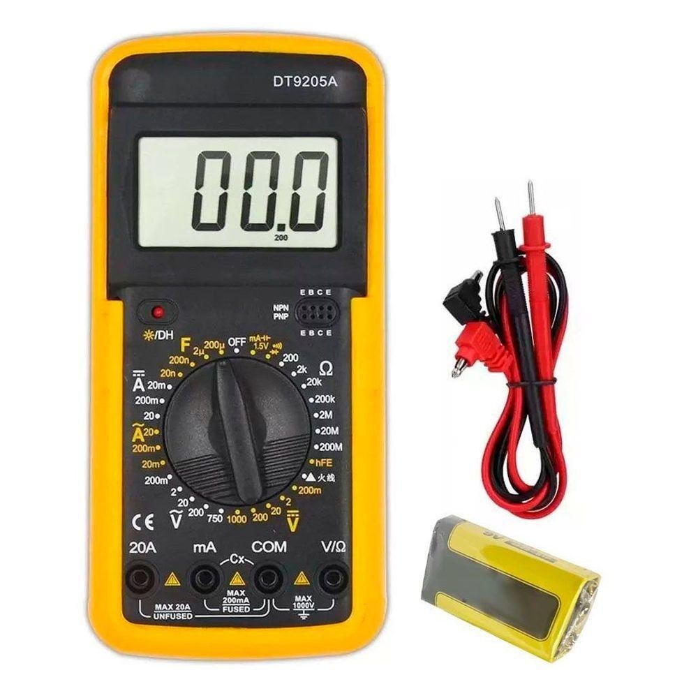 Multímetro Digital com Display Dt9205a | MadeiraMadeira