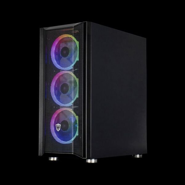 Gabinete Gamer Sate 8 Coolers Fans Rgb Preto com Lateral em Acrílico K381 | MadeiraMadeira