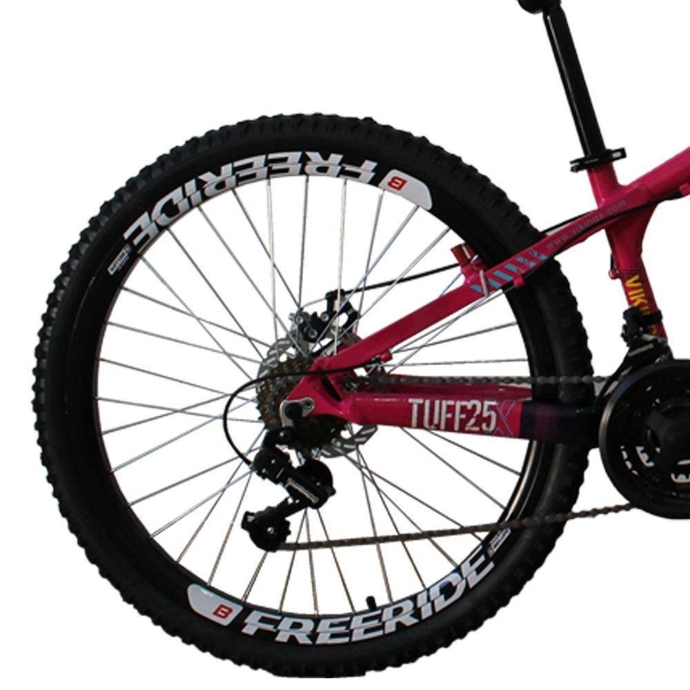 Bicicleta Viking X Tuff25 Freeride Aro 26 Freio a Disco | MadeiraMadeira