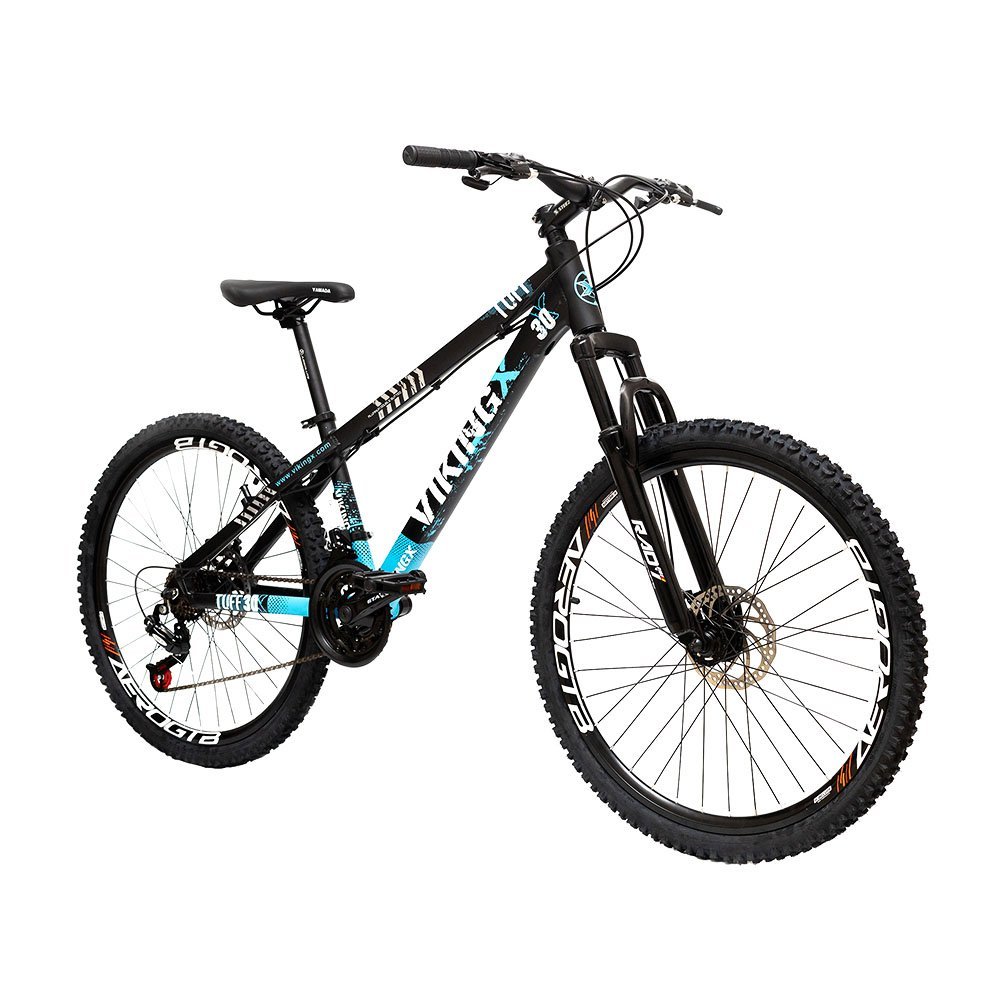 Bicicleta Aro 26 Viking Tuff X30 21 Velocidades PRETO E AZUL Tuff X-30 | MadeiraMadeira