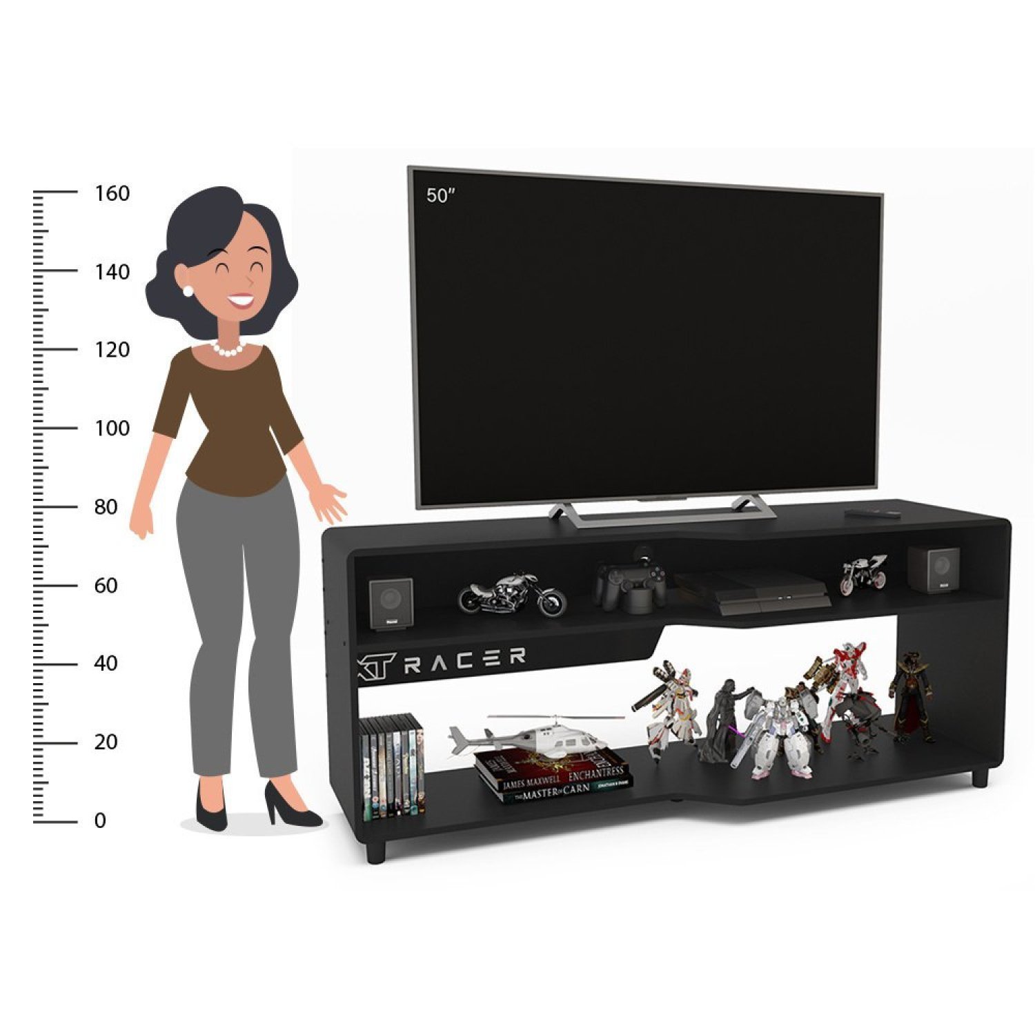 Rack Gamer e EscritórioXt Racer Max Air | MadeiraMadeira