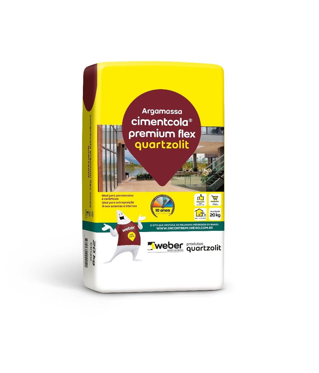 Argamassa Cimentcola Premium Flex Cinza 20kg (porc. e Piso/piso Externo ...