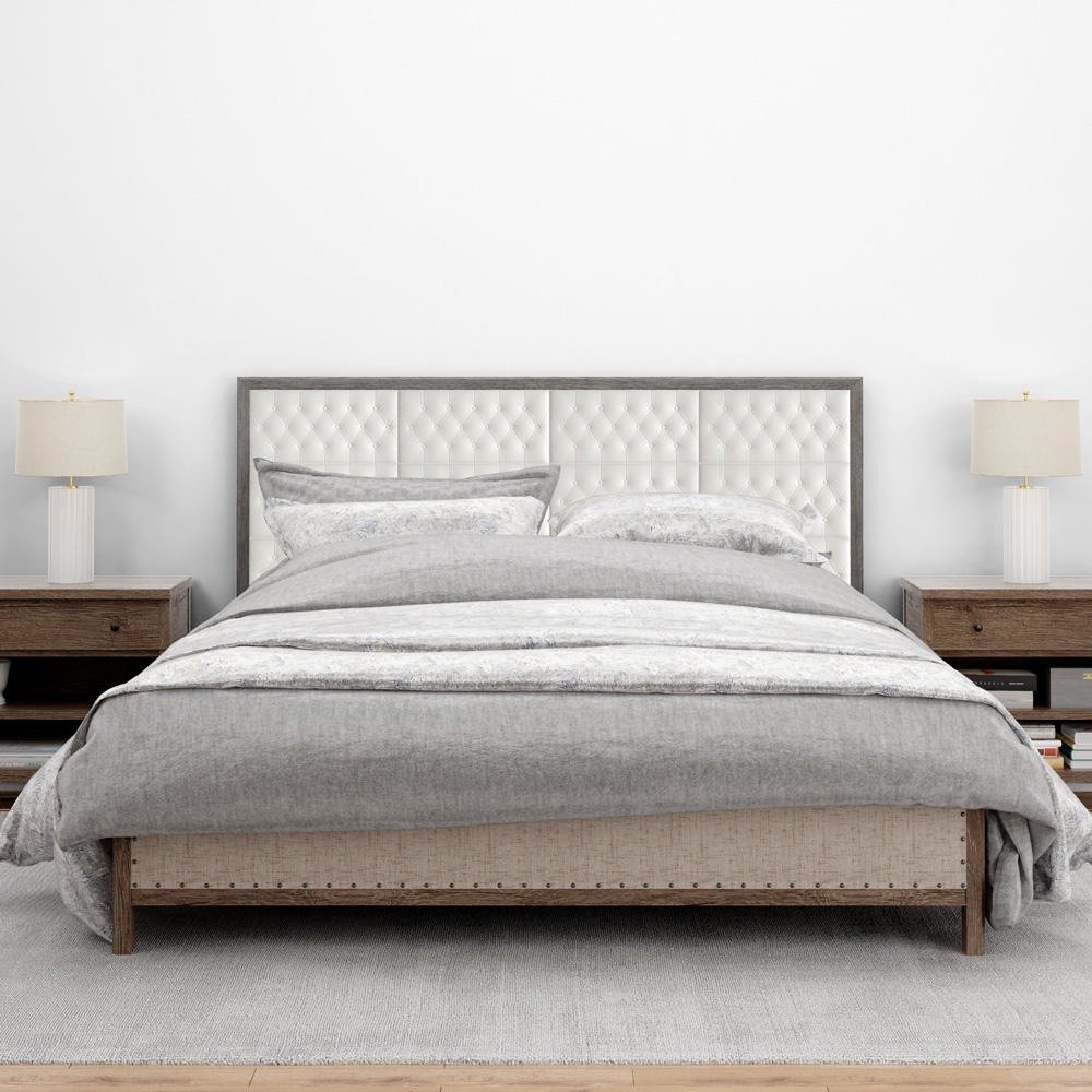 Kit 15 Painel Adesivo 3D Revestimento Parede Capitone Branco ...