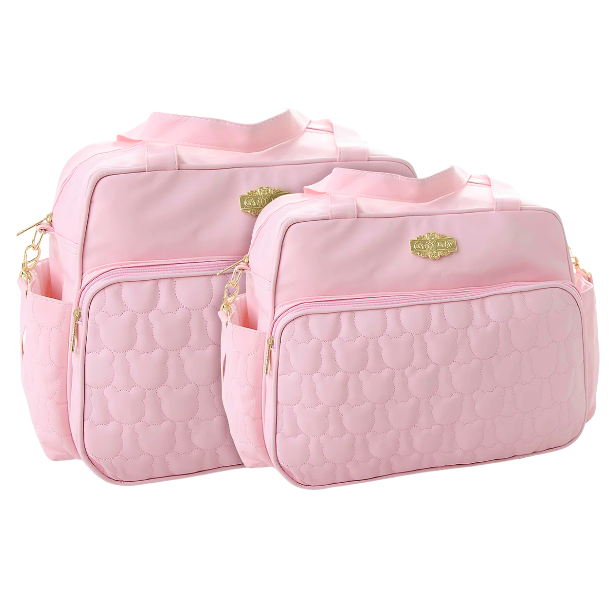 Kit Bolsas Maternidade Griff Baby Clássica Urso Rosa | MadeiraMadeira