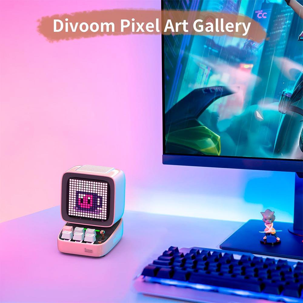 Caixa De Som Gamer Divoom Ditoopro Branco | MadeiraMadeira