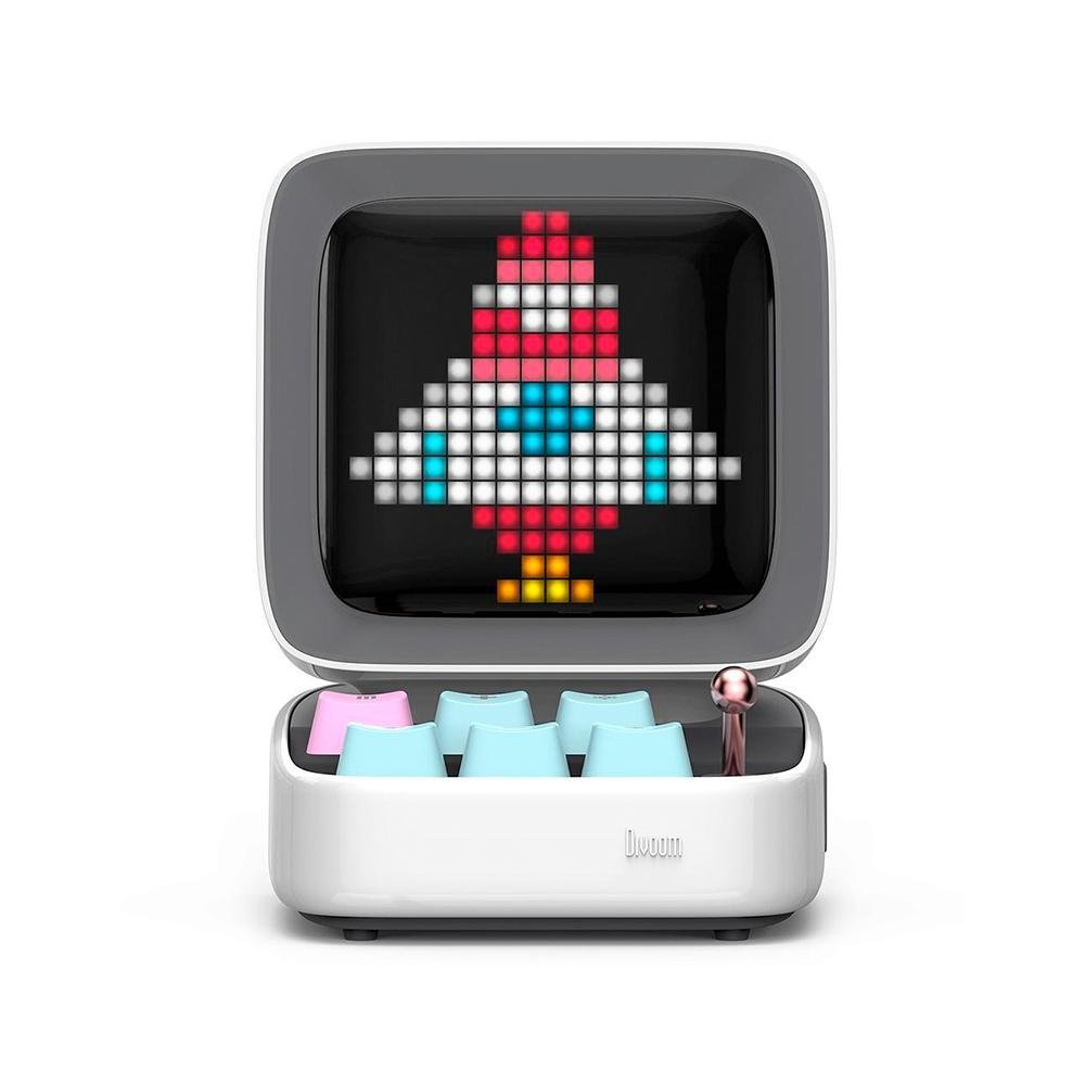 Caixa De Som Gamer Divoom Ditoopro Branco | MadeiraMadeira