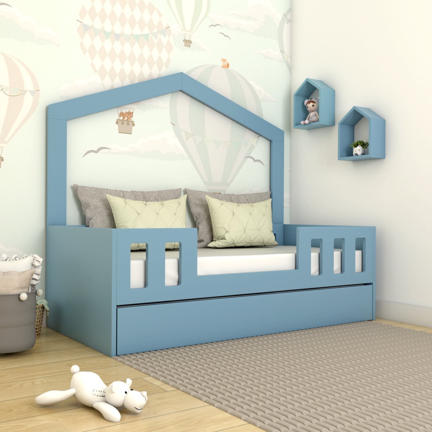 Bicama Infantil com Estrado Fixo Play | MadeiraMadeira