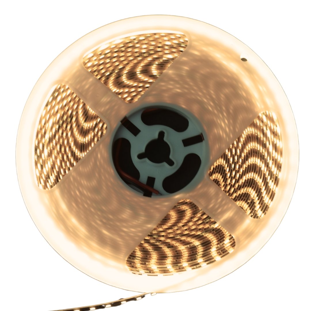 Kit Led 2835 120 Led/m Dc 24v 3k 10m 8mm 8w/m 48w+fonte 24v ...