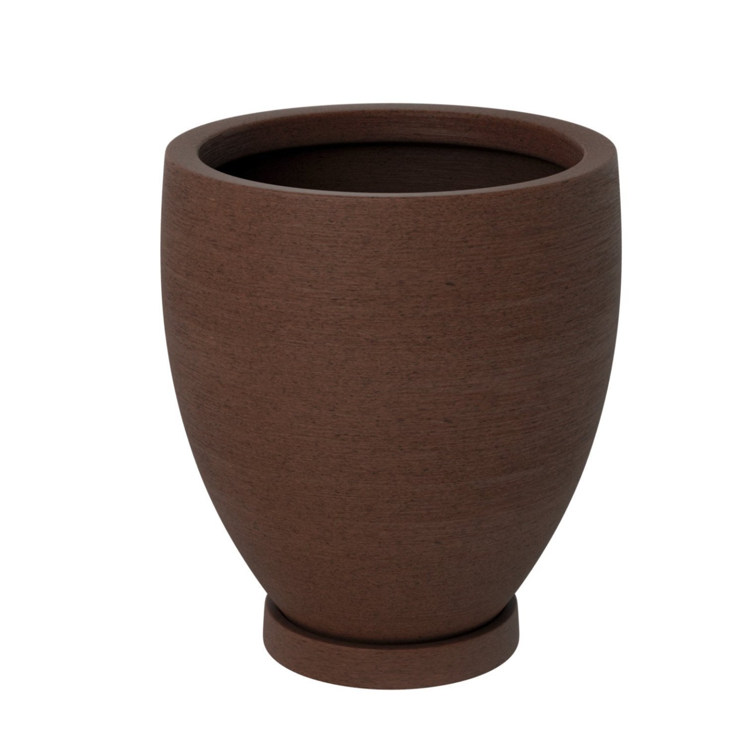 Vaso de Planta Cônico 60x55cm Polietileno sem Prato Fibrarte Lux Telhas ...